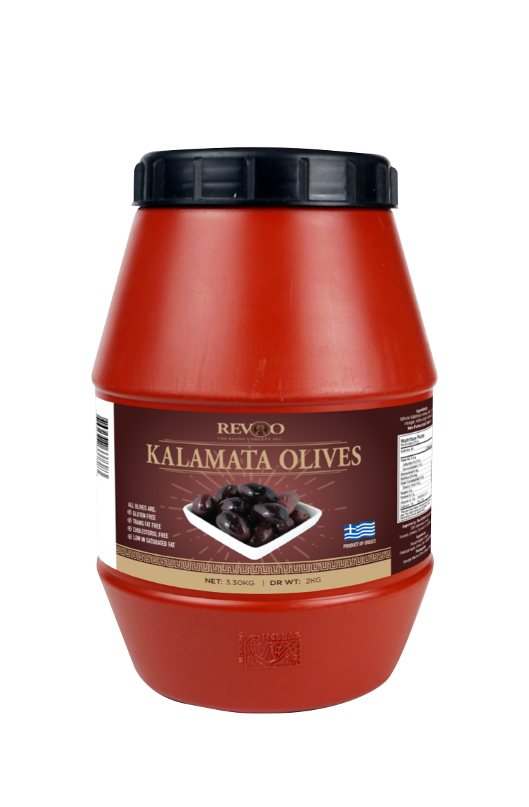 Kalamata Olives Large 2Kg Pail